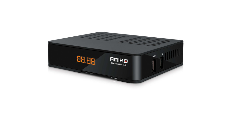 Amiko Mini 4K UHD T2/C földi és kábelvevő set top box